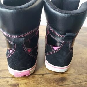 Punk Rose | Shoes | Punk Rose Pink Black High Top 8s 90s Lightning Mesh ...